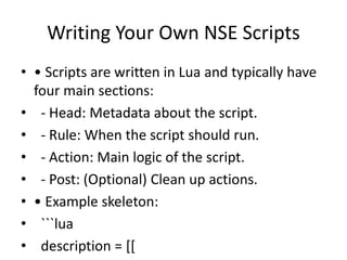 Nmap_Scripting_Engine_Presentations.pptx | Free Download