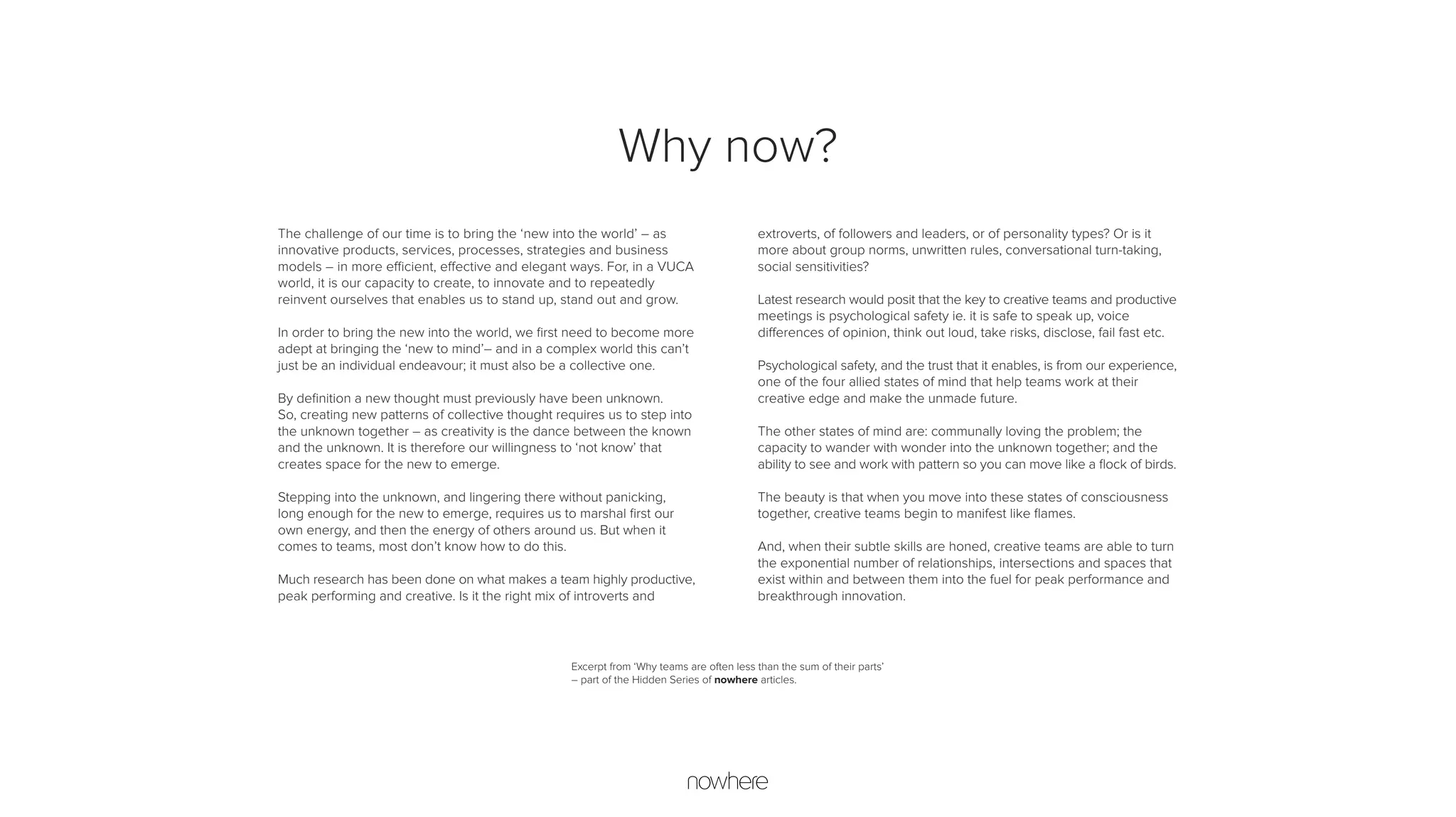 nowhere maps training | PDF