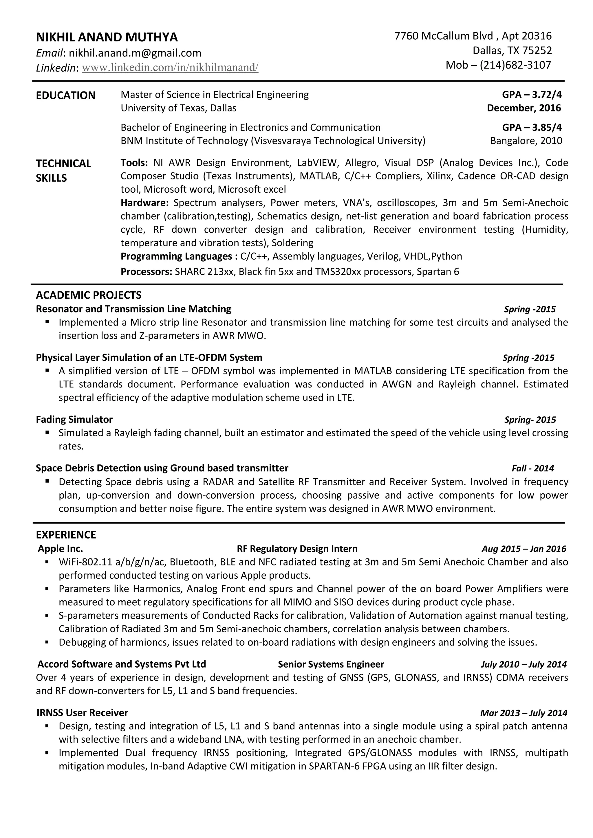 Nma resume jan16th | PDF