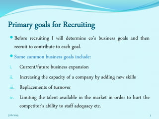 Recruitment strategy for a grade iii | PPT | Free Download