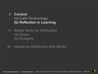 NMC 2012 Media Tools for Reflection in Learning-last | PDF