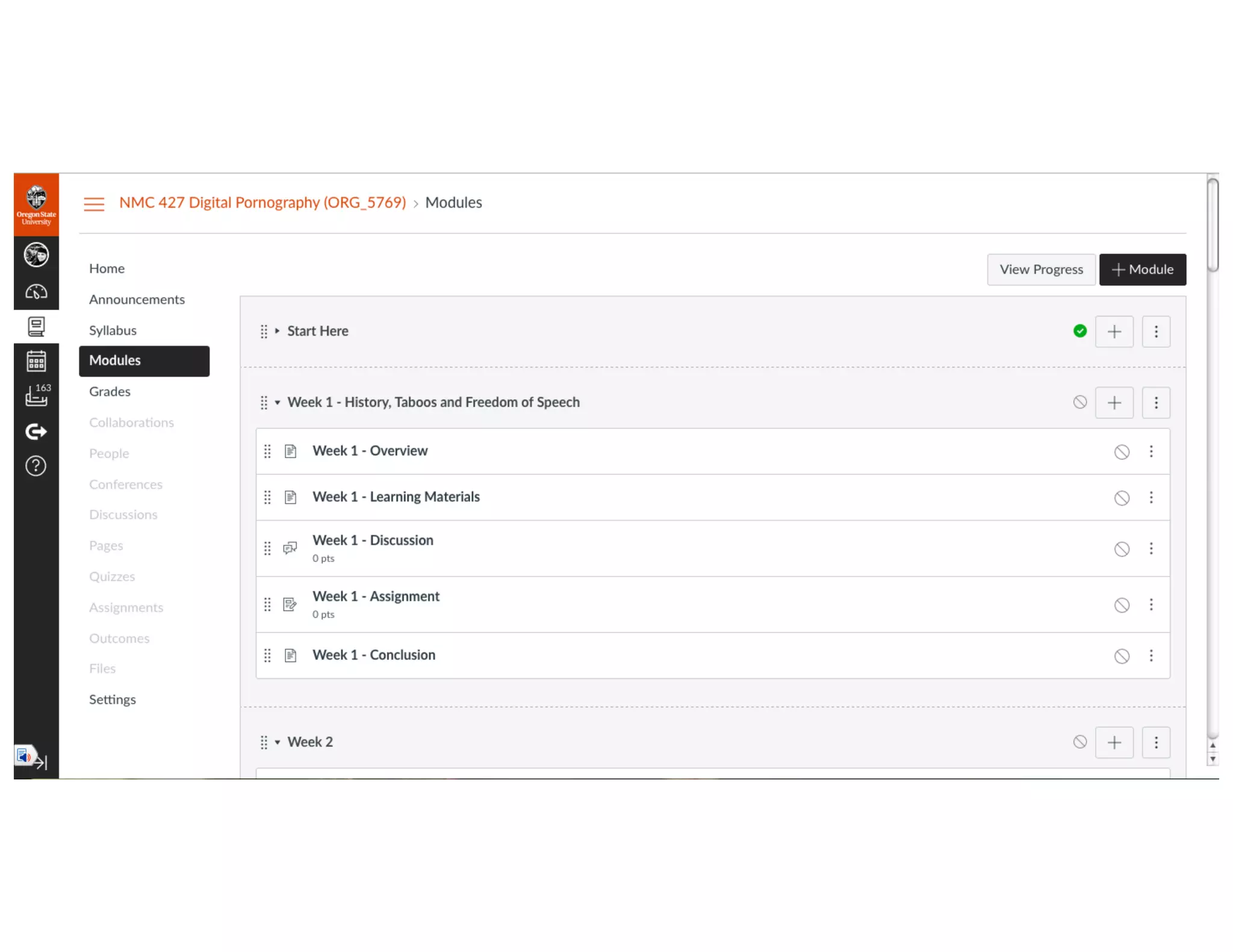 OSU Hybrid Showcase- NMC 427 Module 1 Development | PDF