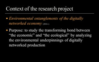 "Where the Internet lives" – performing the material spaces of the ...