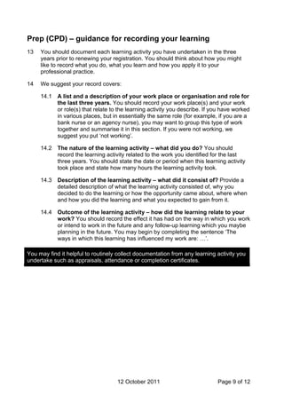 NMC handbook on Prep Requirements | PDF