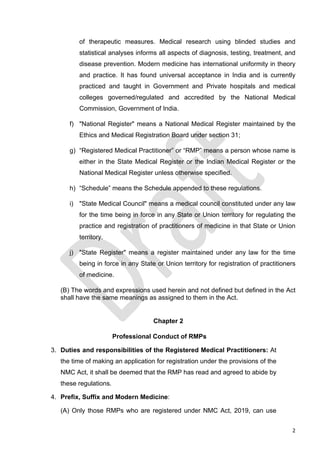 NMC RMP REGULATIONS '22 (Final Draft) | PDF
