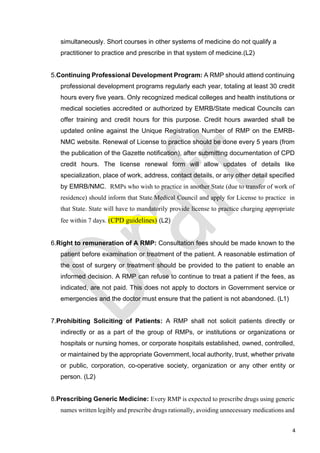 NMC RMP REGULATIONS '22 (Final Draft) | PDF