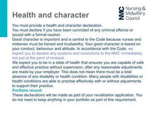 NMC WirralCT revalidation presentation - Jan 2016 | PDF