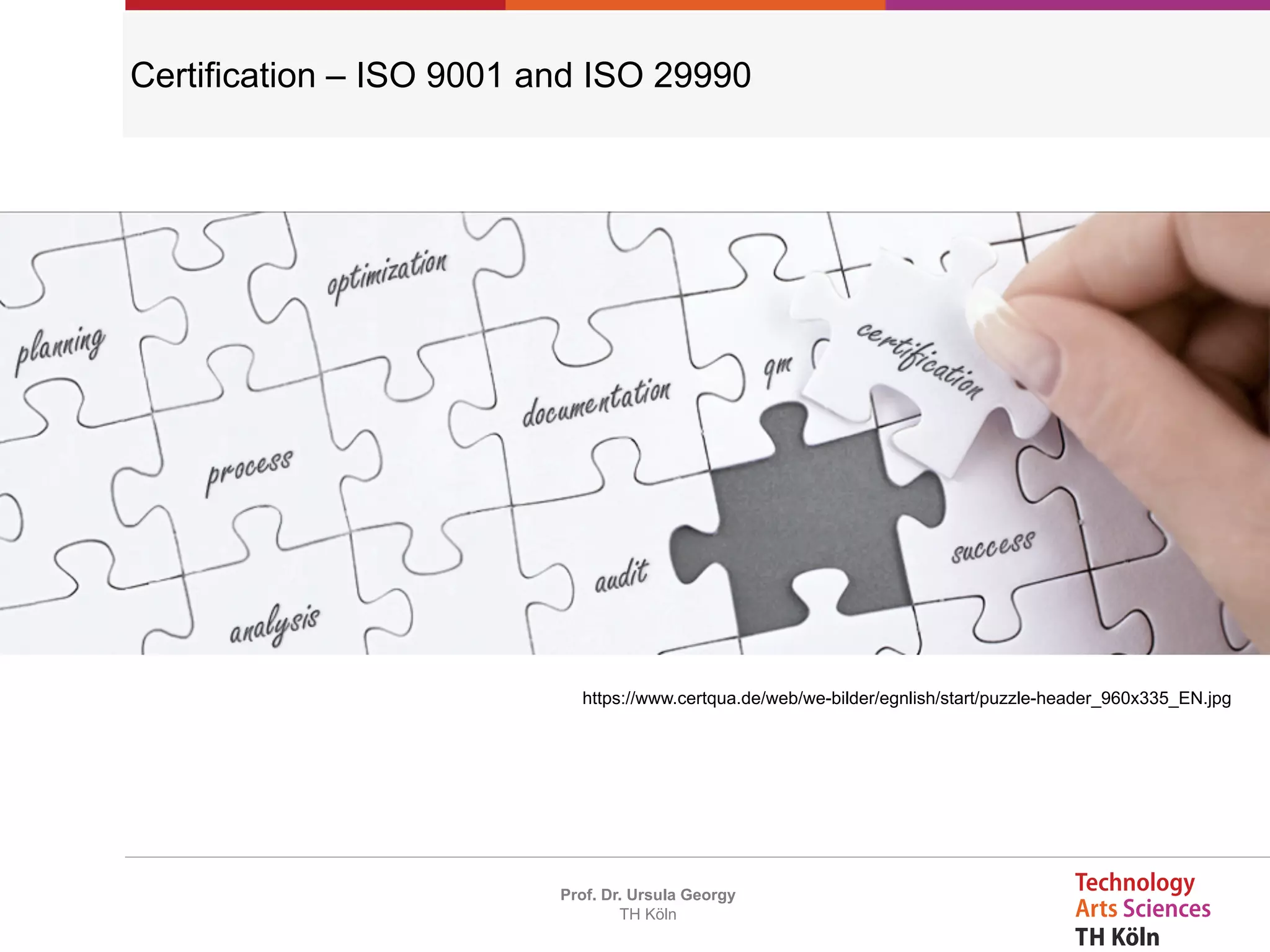 Ursula Georgy - Continuing Education Certification in LIS: ISO 9001 and ...