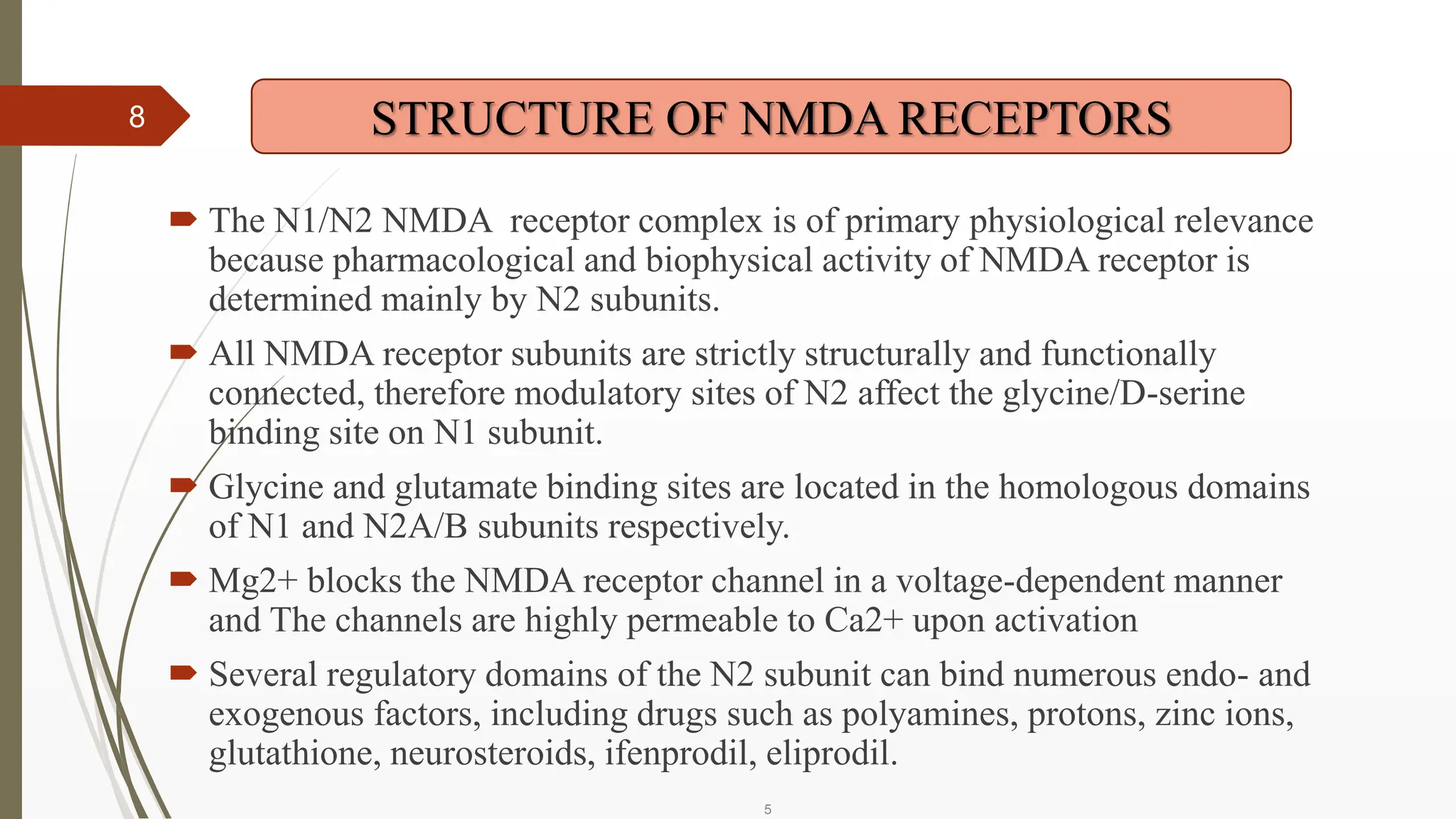 NMDA receptors and agonist as well as antagonist.pptx