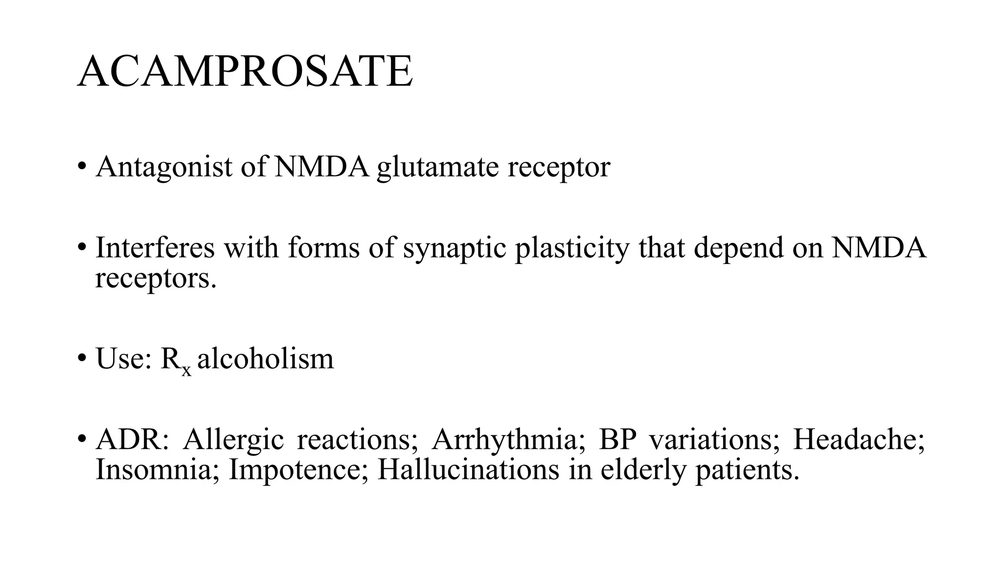 NMDA receptors and drugs acting on them | PPTX