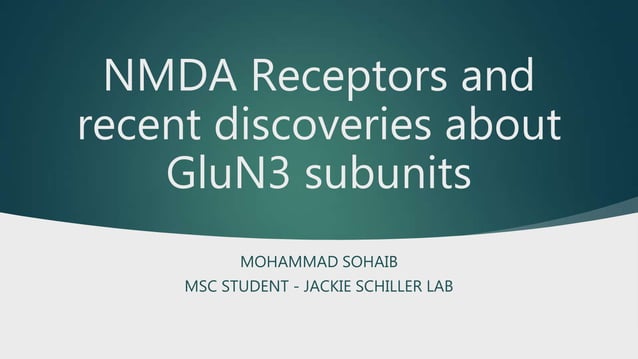 Nmda receptors and glun3 subunits: a review | PPT