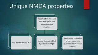 Nmda receptors and glun3 subunits: a review | PPT