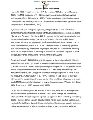 NMDA Receptors-GLUTAMATE-GLYCINE-SERINE and CNS Neurobiology | PDF