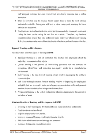 TRAINING & DEVELOPMENT | DOCX