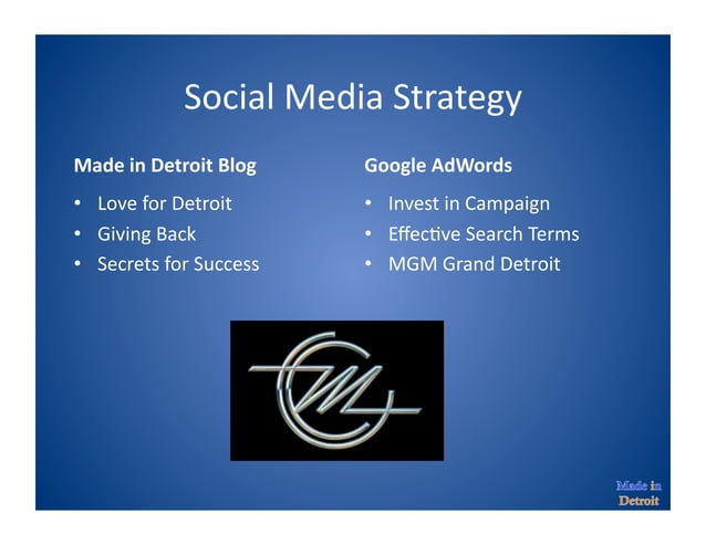 MotorCity Casino - Social Media Strategy by Erica Donerson | PPT