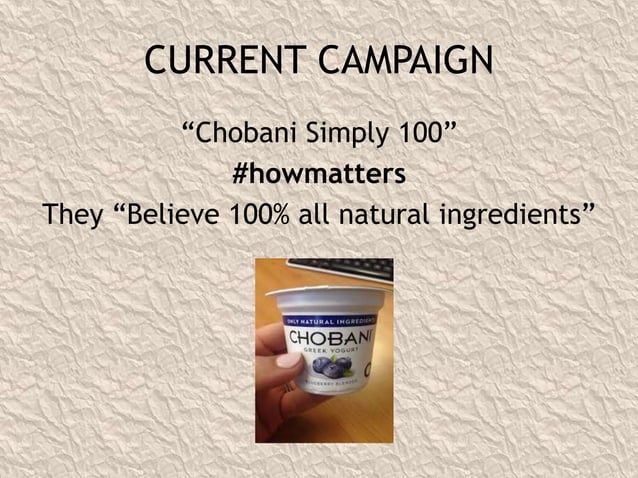 Chobani Campain | PPT