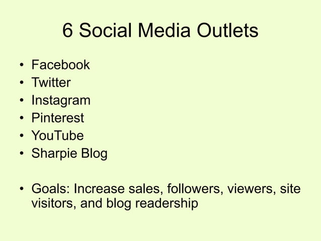 Sharpie Digital Strategy | PPT