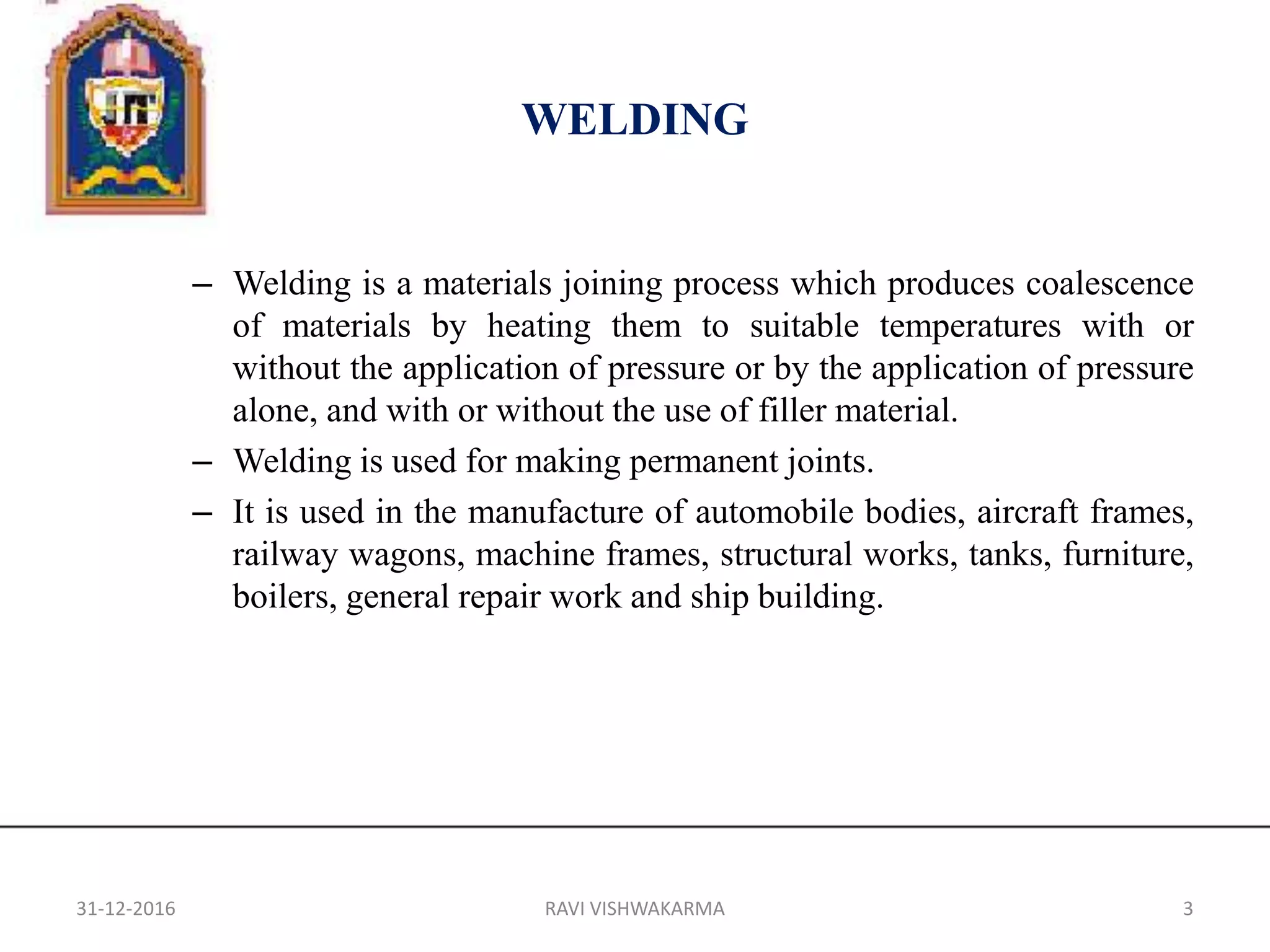 ADVANCE WELDING TECHNOLOGY | PPTX