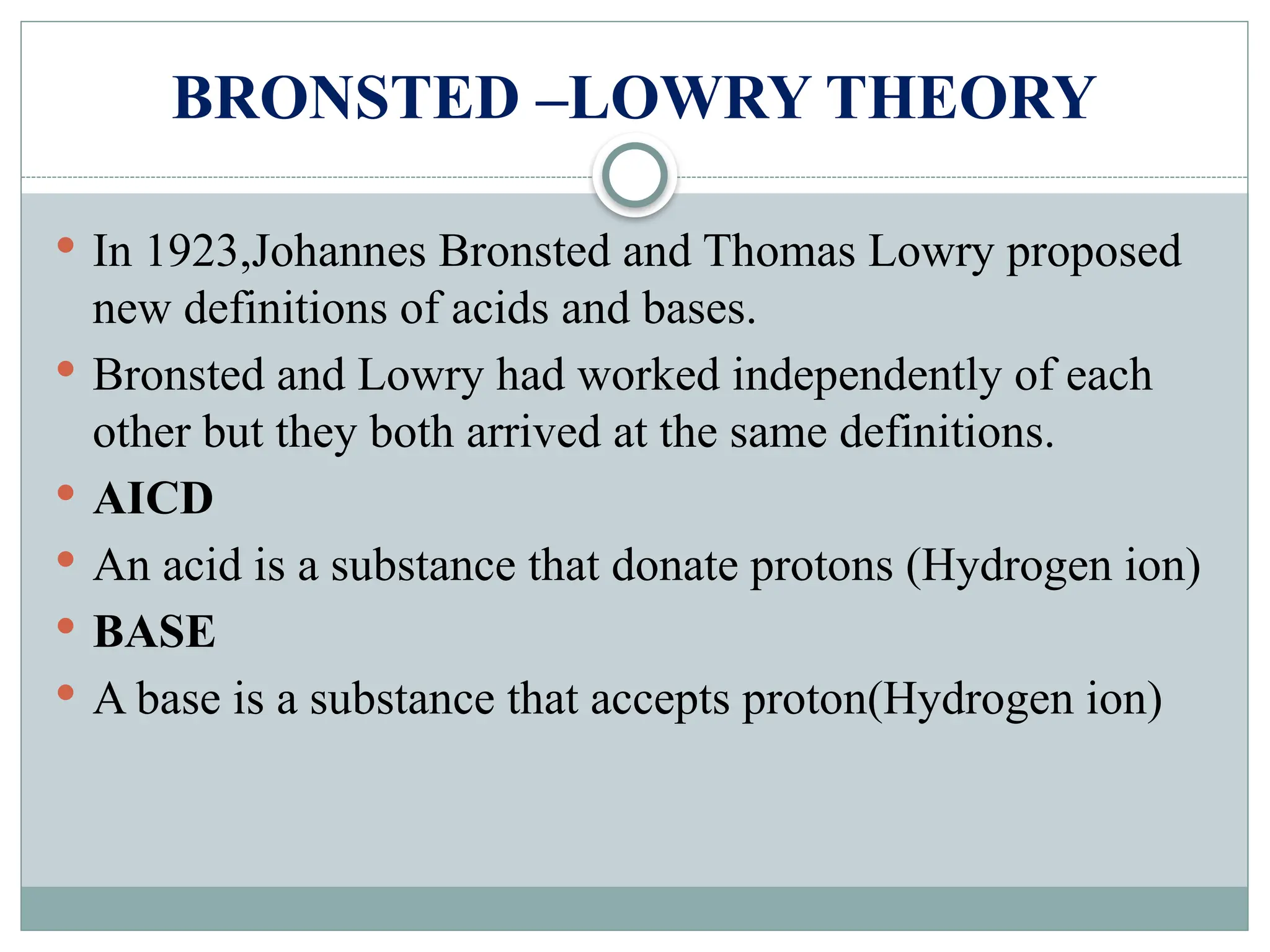 Acids and buffers theories and how they are work | PPTX