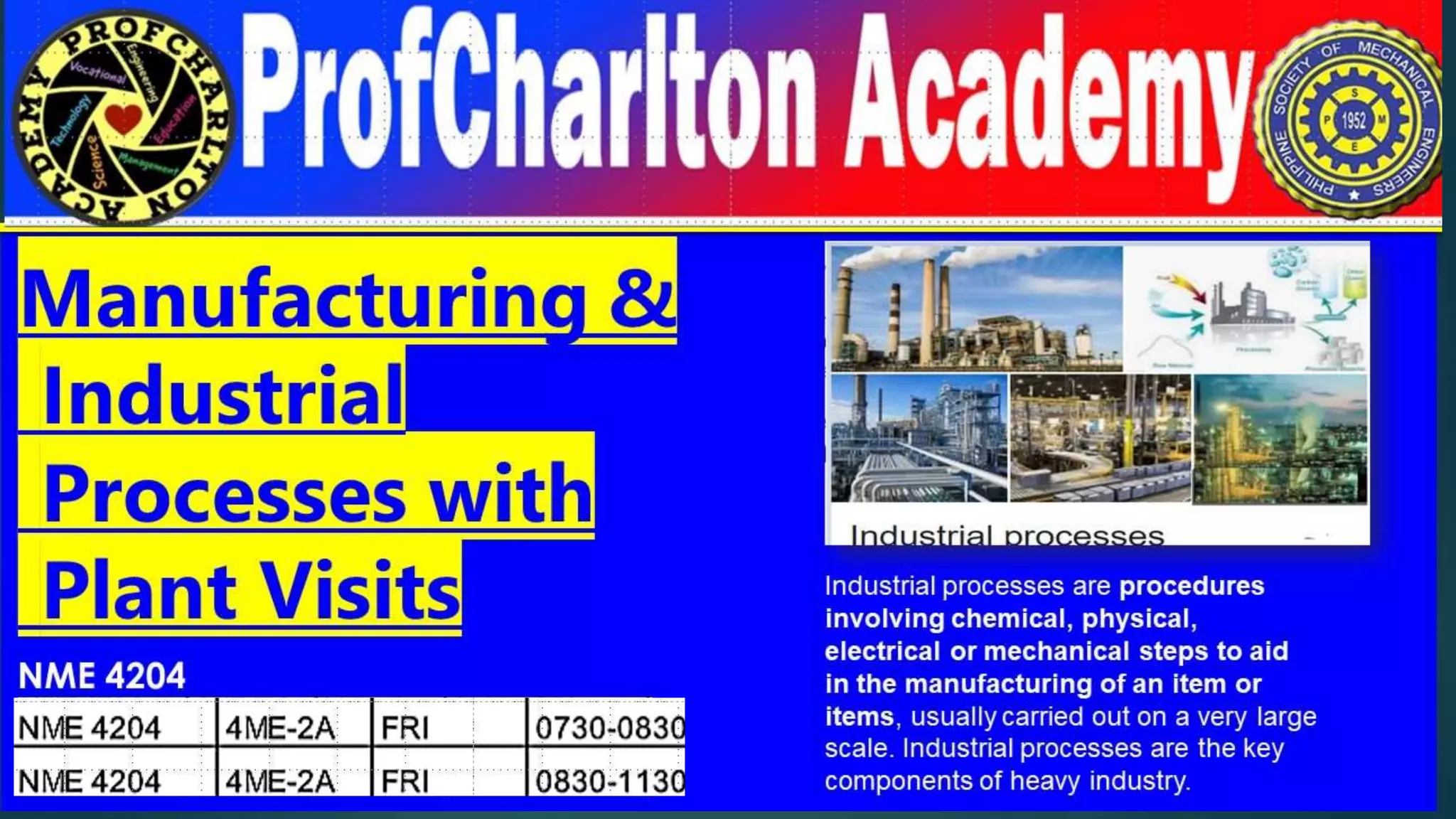 Industrial and Manufacturing Processes | PPTX