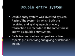 Introduction of accounting and Golden rules | PPT