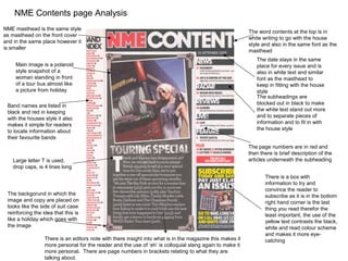 Nme analysis | PPT | Adult Contemporary Music | Music