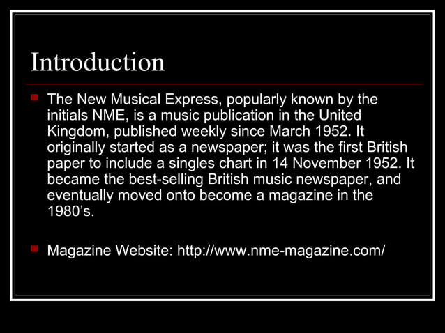 Nme case study | PPT