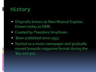 Nme case study | PPTX | Music | Entertainment