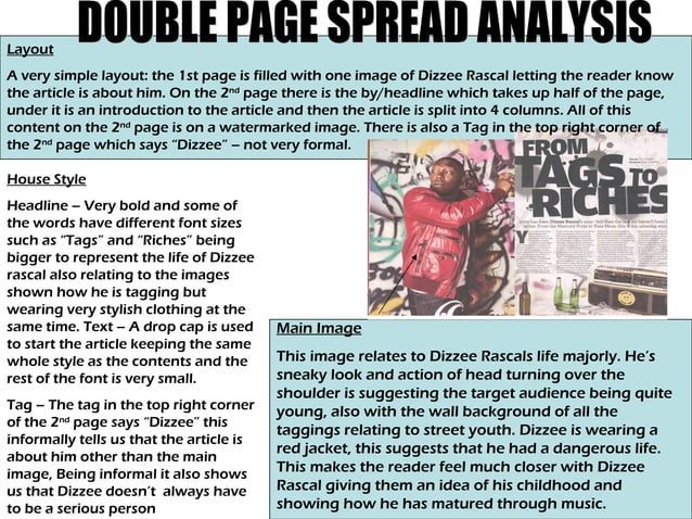 NME Contents & Double page spread analysis | PPT