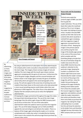 Nme contents page analysis | PDF