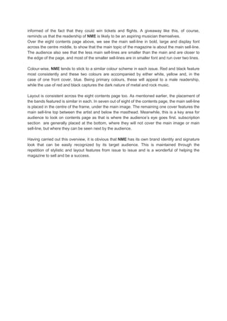 (Nme) contents page overview | DOCX
