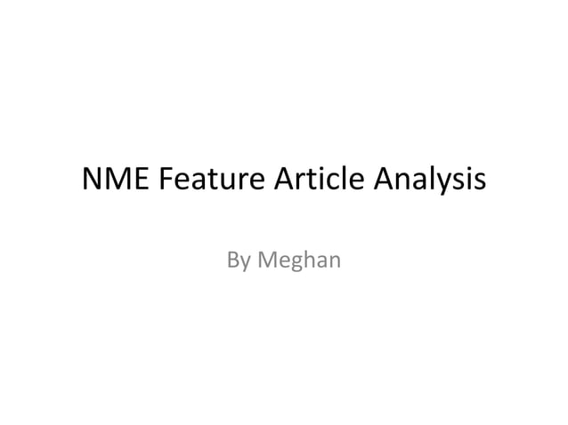 NME Feature Analysis | PPTX