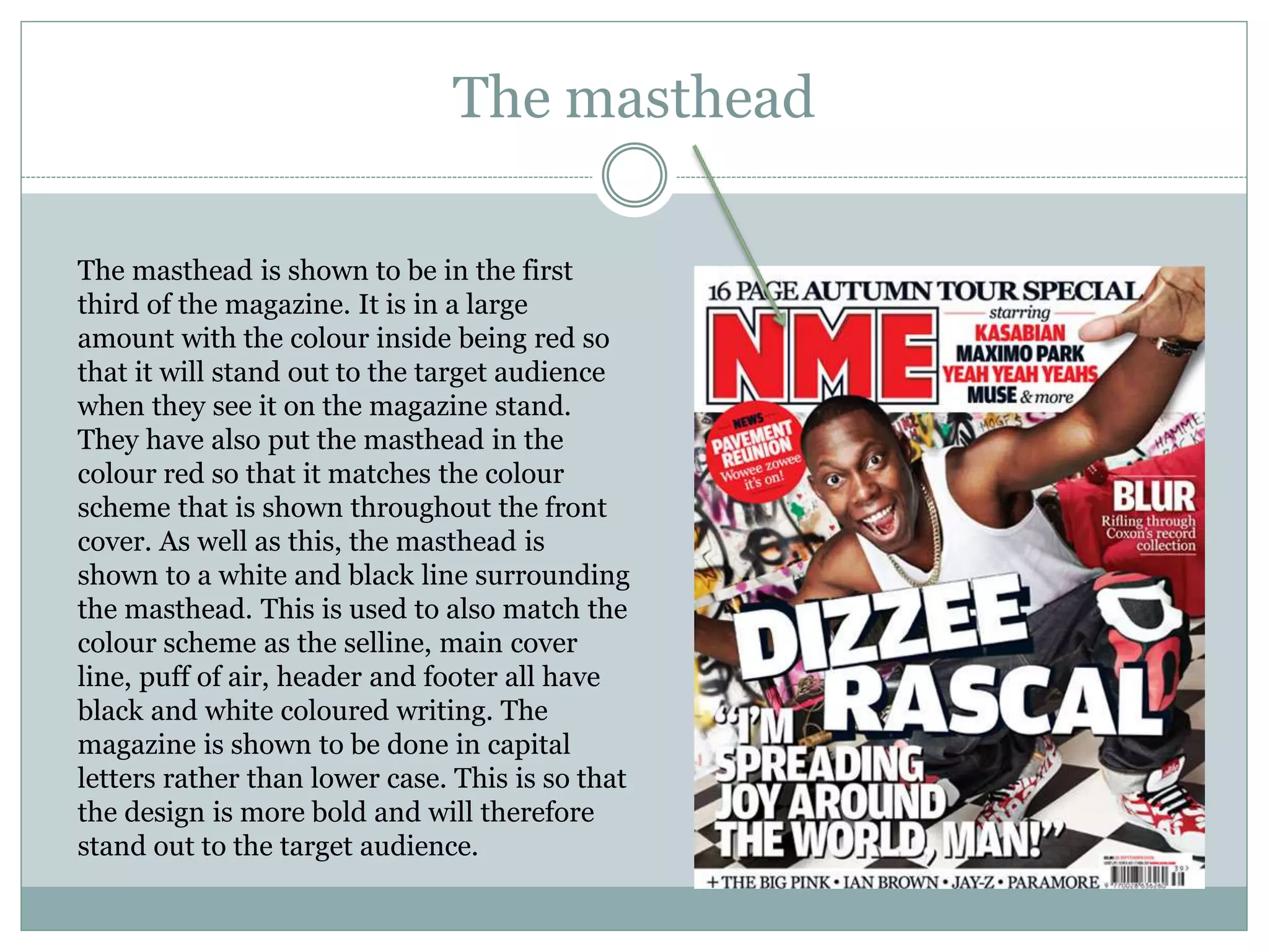 Nme front cover analysis | PPTX