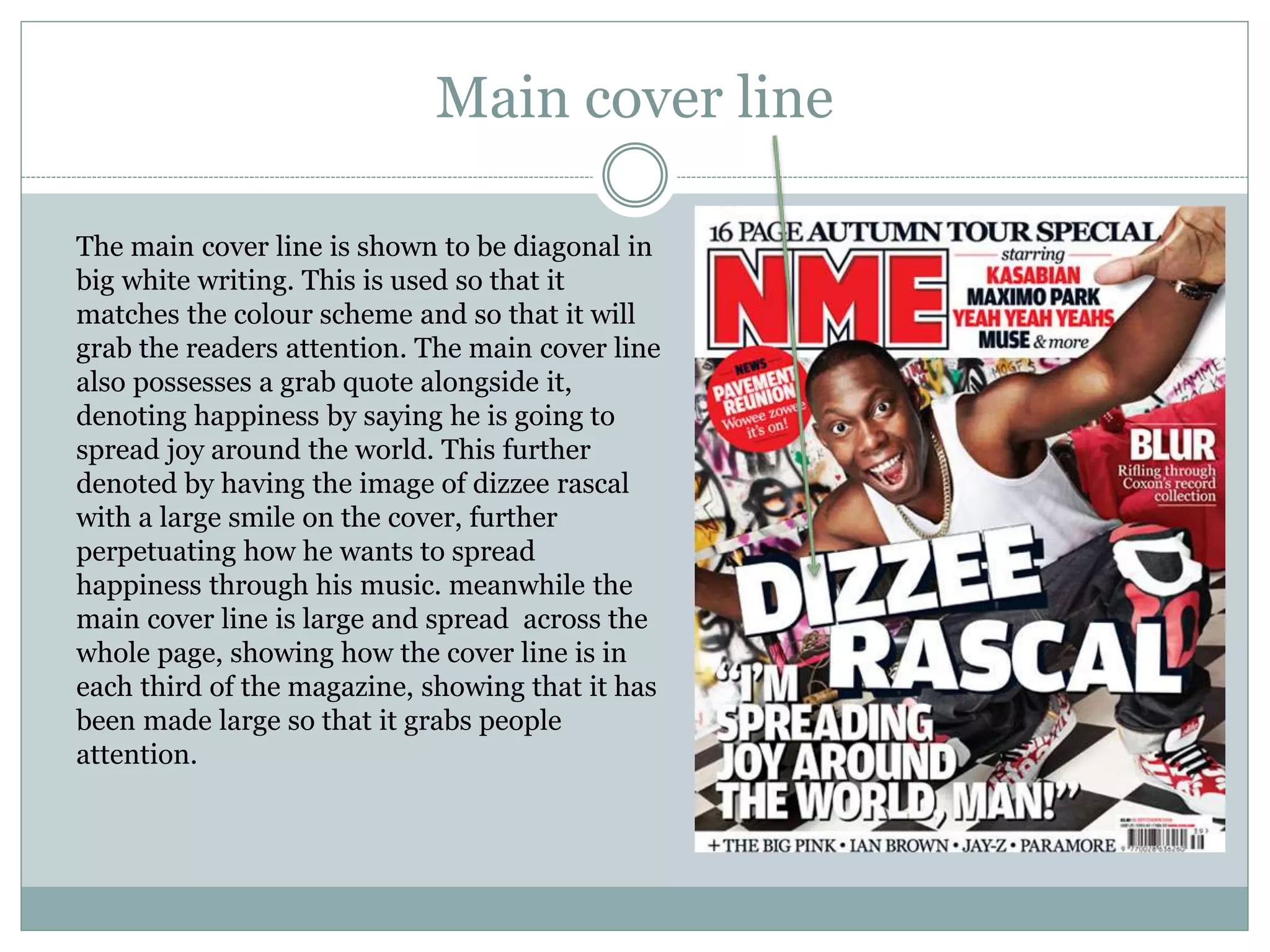 Nme front cover analysis | PPTX