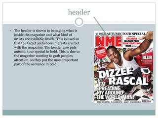 Nme front cover analysis | PPT