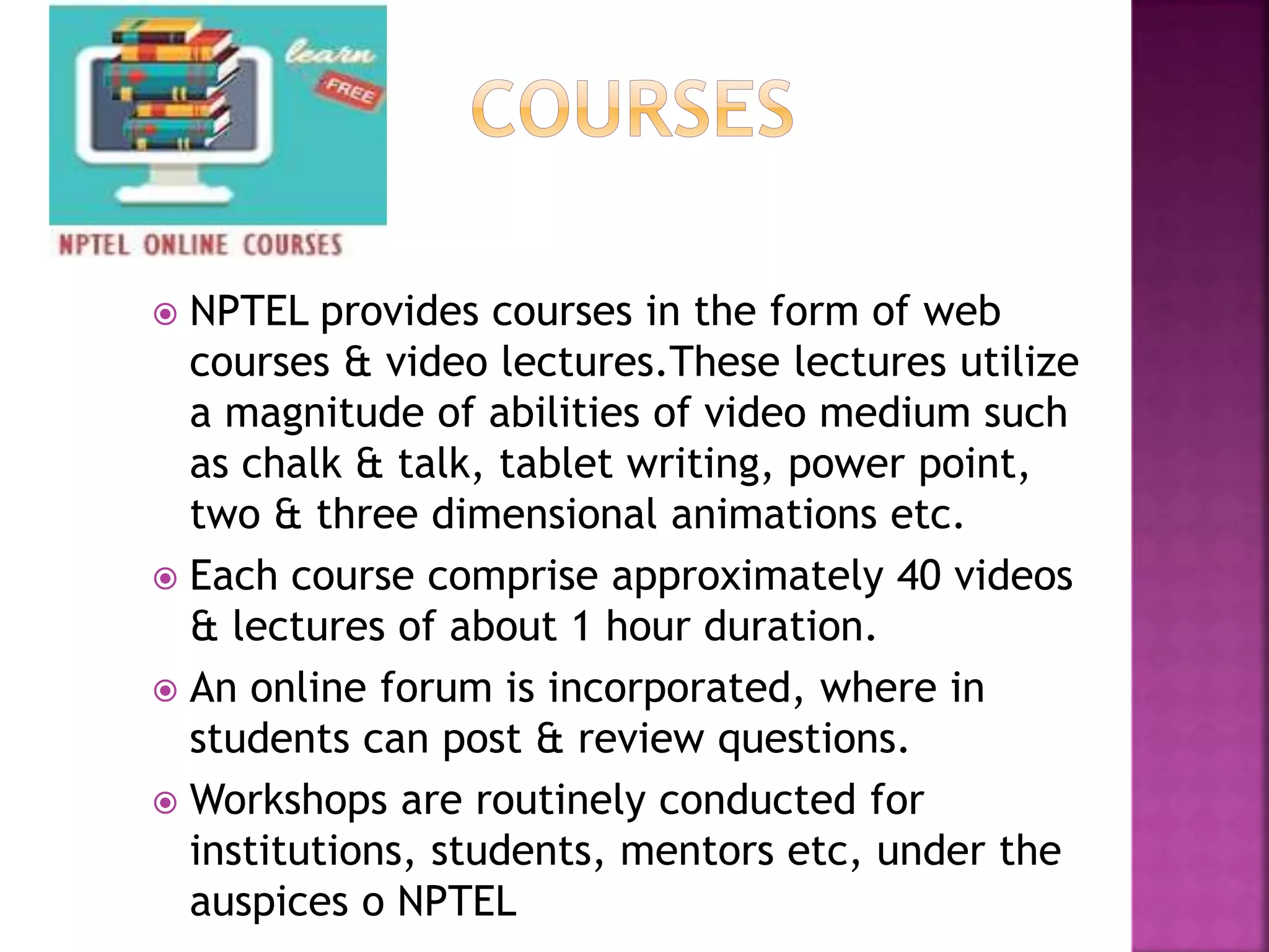 NME-ICT & NPTEL | PPT