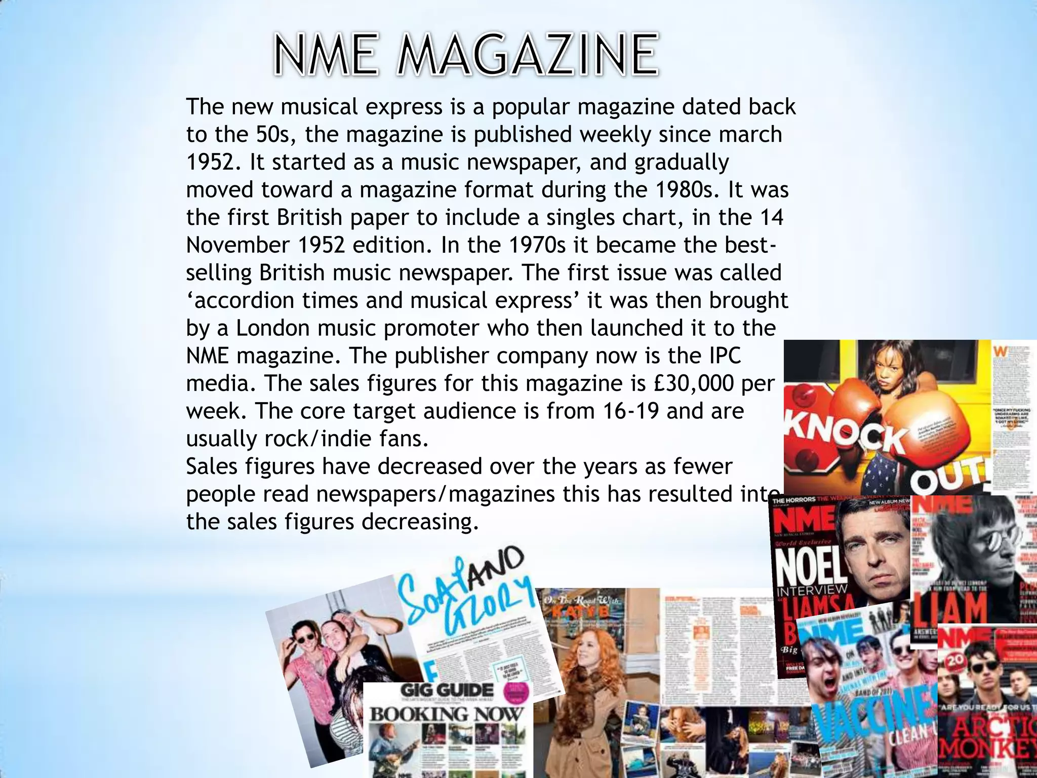Nme magazine analysis | PPTX
