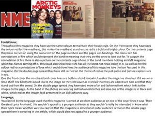 NME magazine analysis | PPT