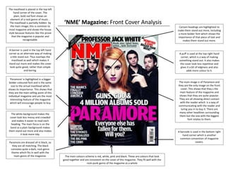Nme magazine powerpoint | PPTX | Desktop Publishing | Computer Software ...