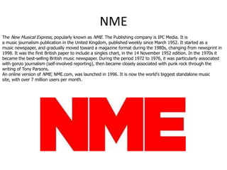 Nme magazine research | PPT