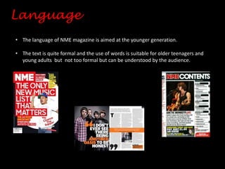 Nme magazine research | PPTX | Rock Music | Music