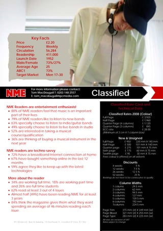 Nme media pack | PDF