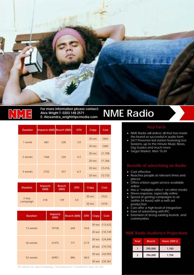 Nme media pack | PDF | World/International Music | Music