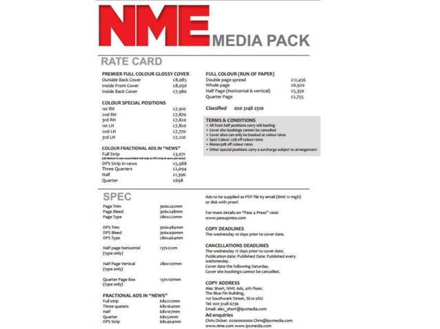 Nme media pack | PPTX