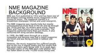 NME Music Magazine Analysis | PPTX | Music | Entertainment