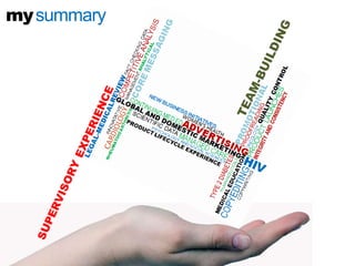 Natacha Menar, MSc visual curriculum vitae | PPT