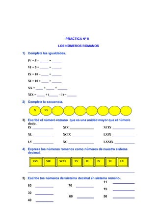 Número romanos | DOCX