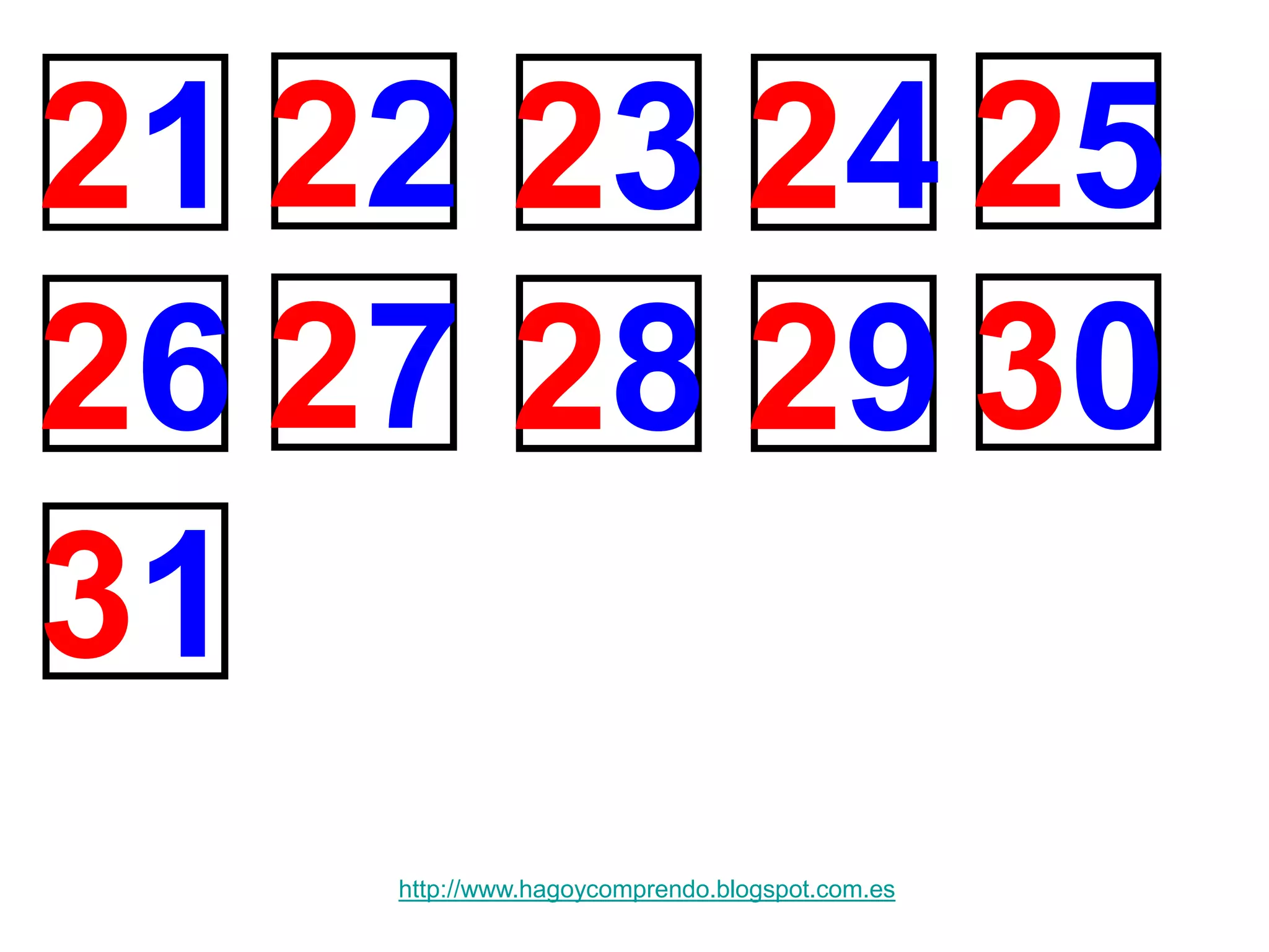 Números calendario | PDF