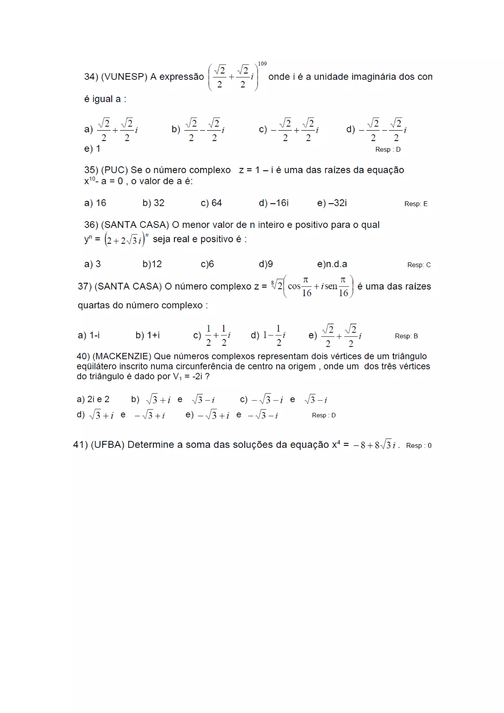 Números complexos 2 | PDF