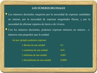 Números decimales | PPS